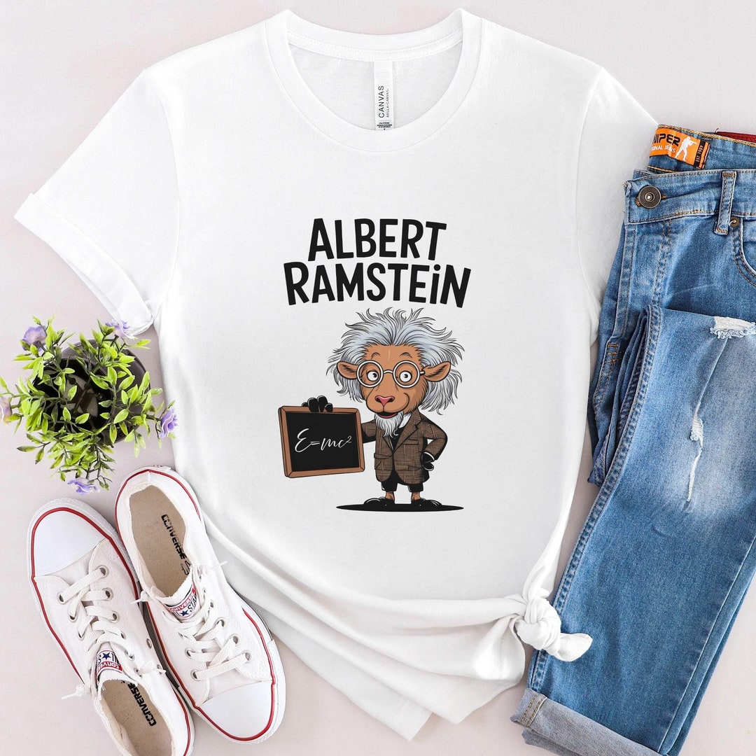 Albert Ramstein Tee, Albert Einstein Tee, Physics Humor Print, Science ...
