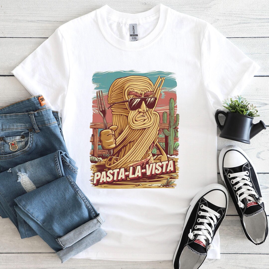 Pasta La Vista Funny Terminator X Noodle Parody T-shirt - Etsy