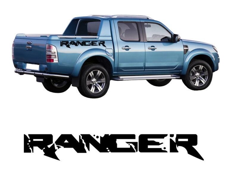 Two FORD RANGER Raptor Decal Sticker for Back Door or Side Sport Racing ...