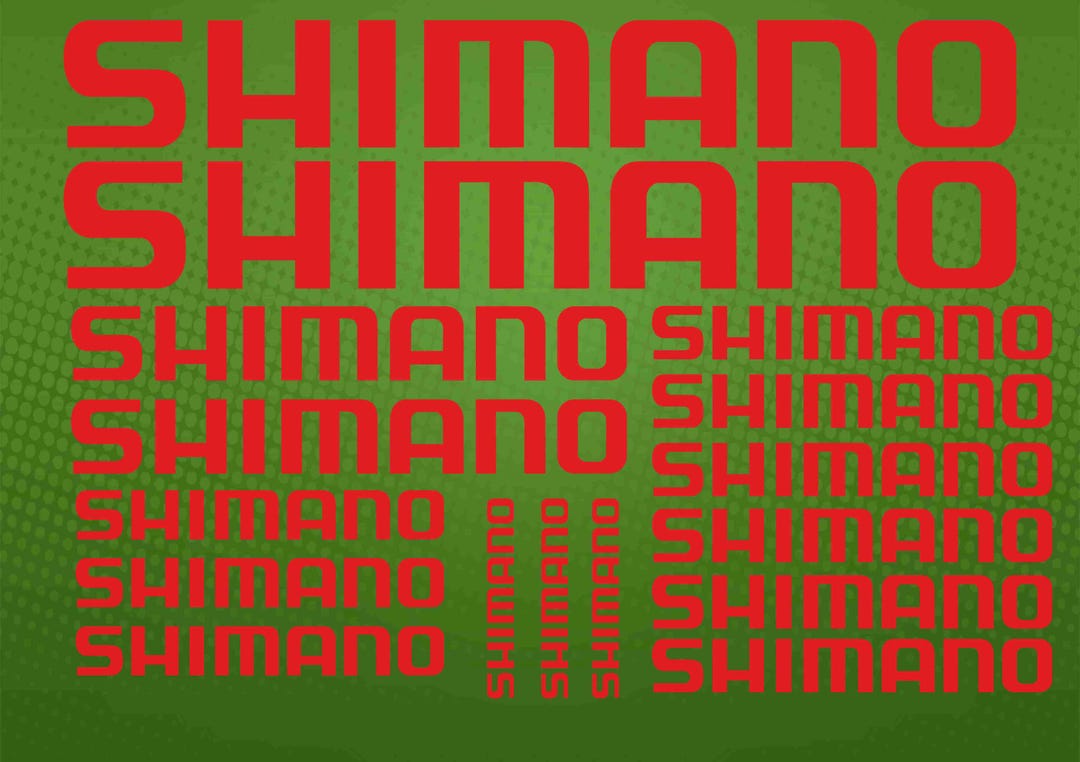 Shimano Stickers Decals Set Vinyl Frame Bike Bicycle Mtb Road Bike ...