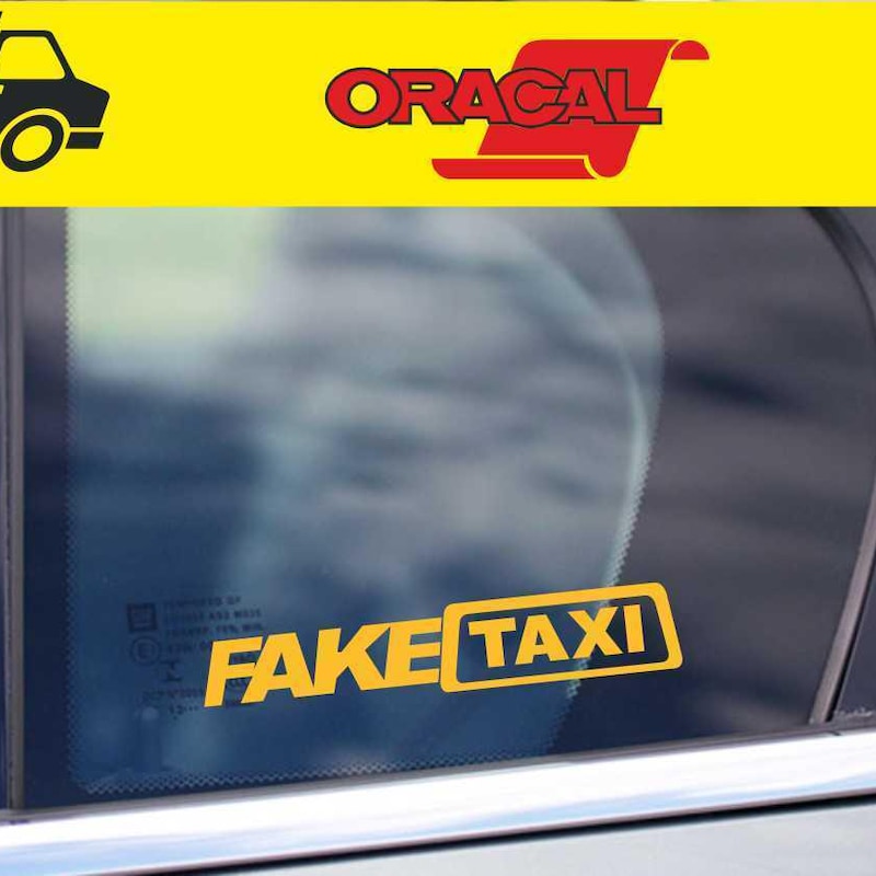 Fake Taxi Stickers - Etsy UK