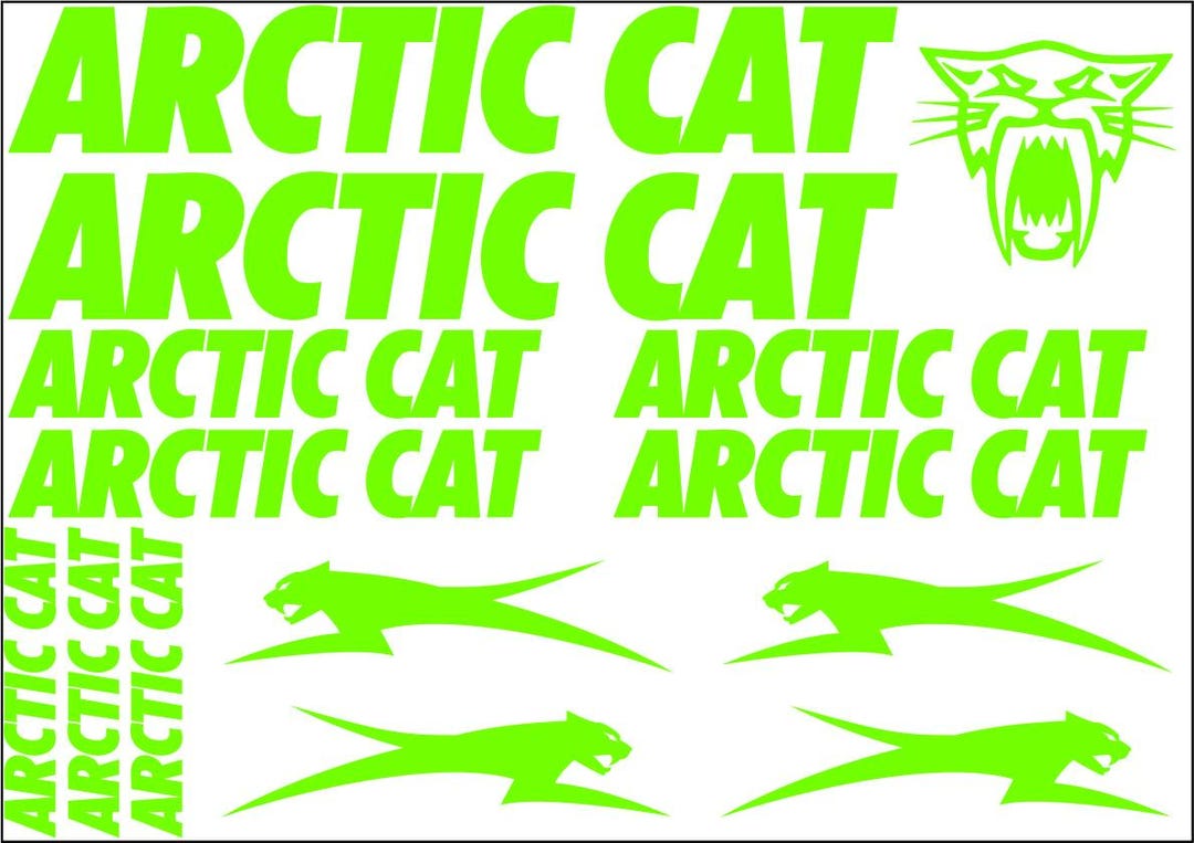 Arctic Cat Decals: Snowmobile, Helmet, ATV Vinyl Stickers - Etsy