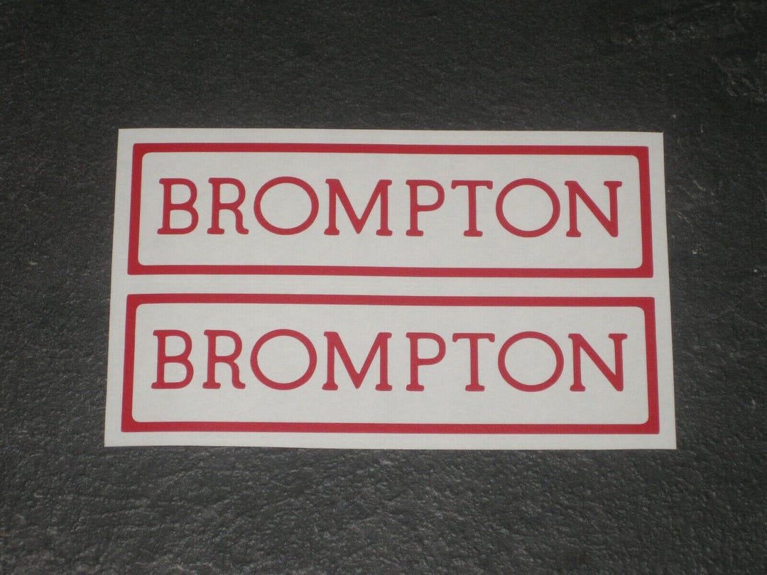 4pcs Brompton Decals Stickers for Frame Vinyl Graphics Bike Helmet Mtb ...
