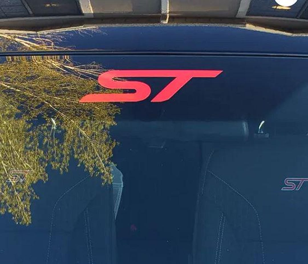 2pcs Ford ST Logo Decals Stickers for Car Bumper Window Laptop and More ...