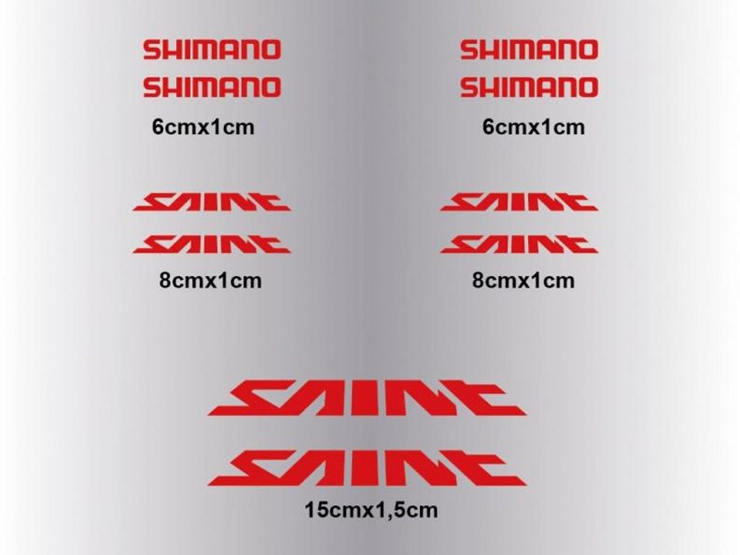 Shimano Saint Vinyl Decals Stickers for Bike Cycle Bicycle Frame Forks ...