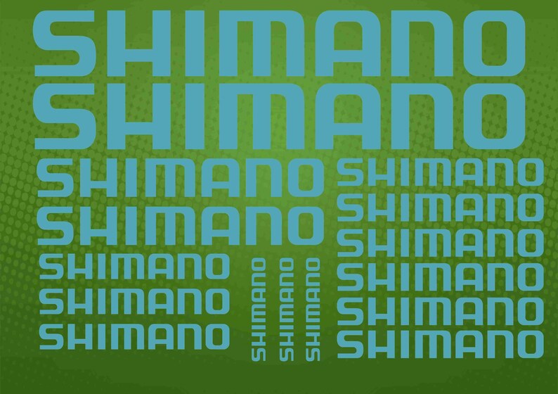 Shimano Stickers Decals Set Vinyl Frame Bike Bicycle Mtb Road Bike ...