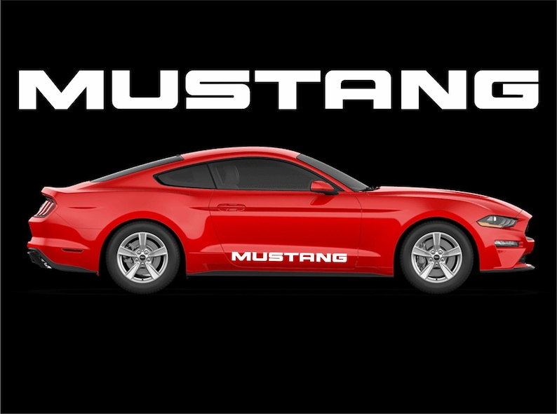 Ford Mustang Decals: ORACAL Vinyl Stickers for Car Doors (2pcs) - Etsy