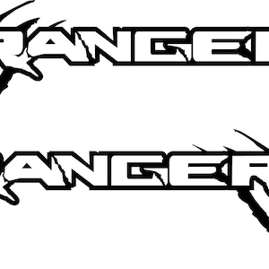 2pcs FORD RANGER Decal Sticker Sport Racing Claws Stripe Emblem Car ...