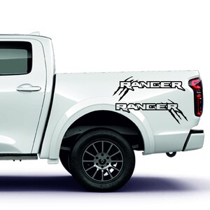 2pcs FORD RANGER Decal Sticker Sport Racing Claws Stripe Emblem Car ...