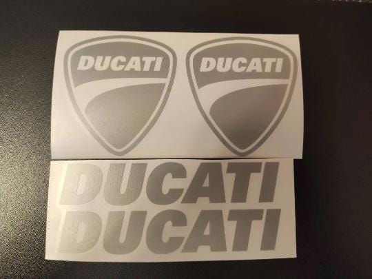 Ducati Logo Stickers Decals for Bike Helmet Fuel Tanks Motorcycle Belly ...