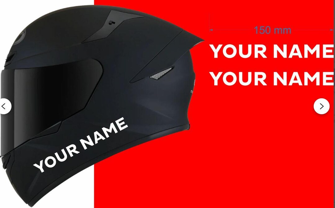 2X Custom NAME Text Stickers Decals Vinyl for Motorcycle Bicycle Mtb ...