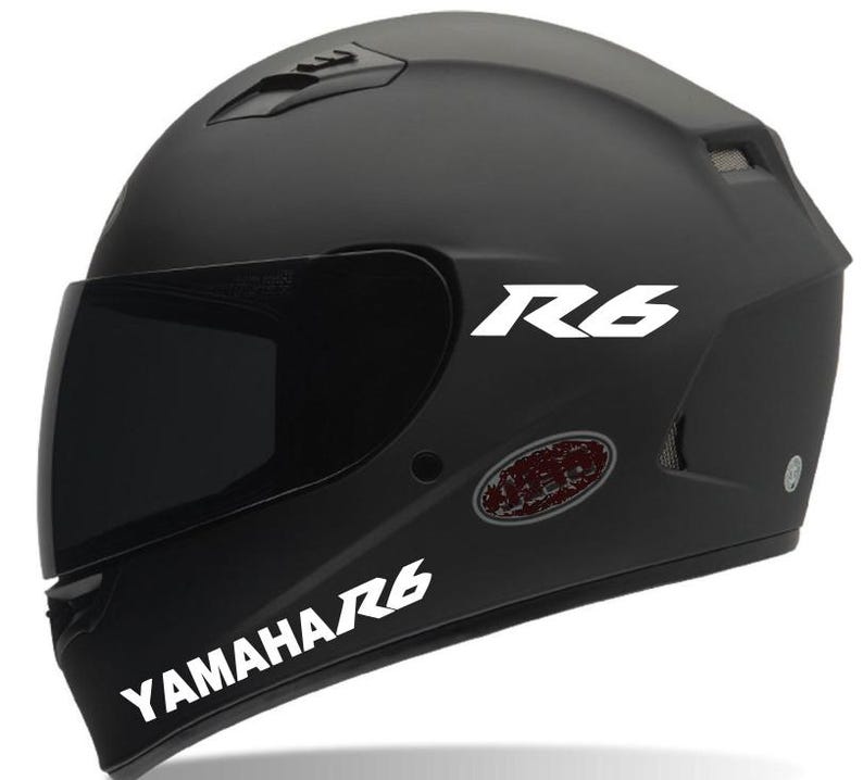 Yamaha R6 Decals Stickers For Helmet Motorcycle Bike Windshield