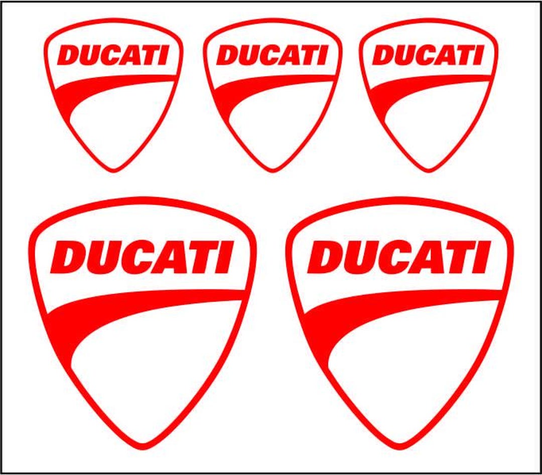 Ducati Motorcycle Emblem Logo Bike Decals Stickers Vinyl for Fuel Tank ...