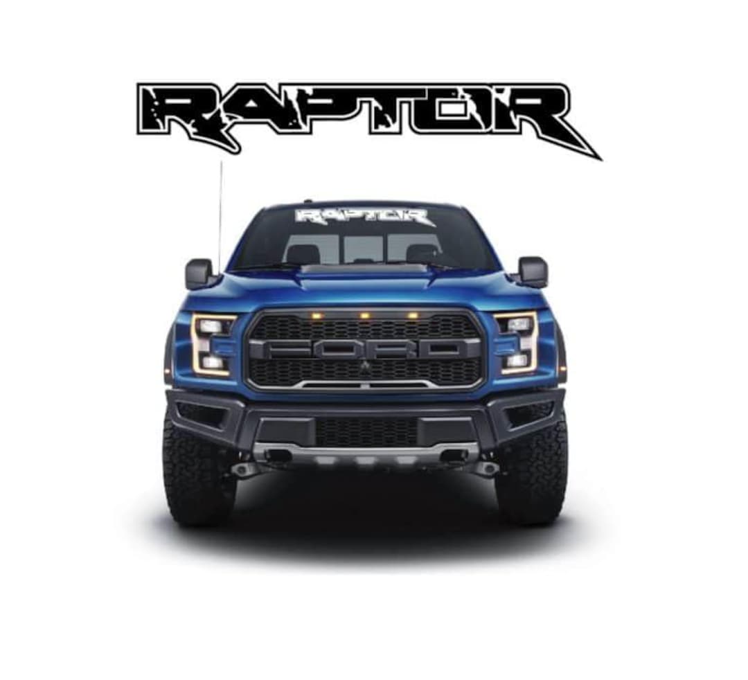 FORD Raptor Decal Sticker for Windshield Sport Racing Stripe Emblem Car ...