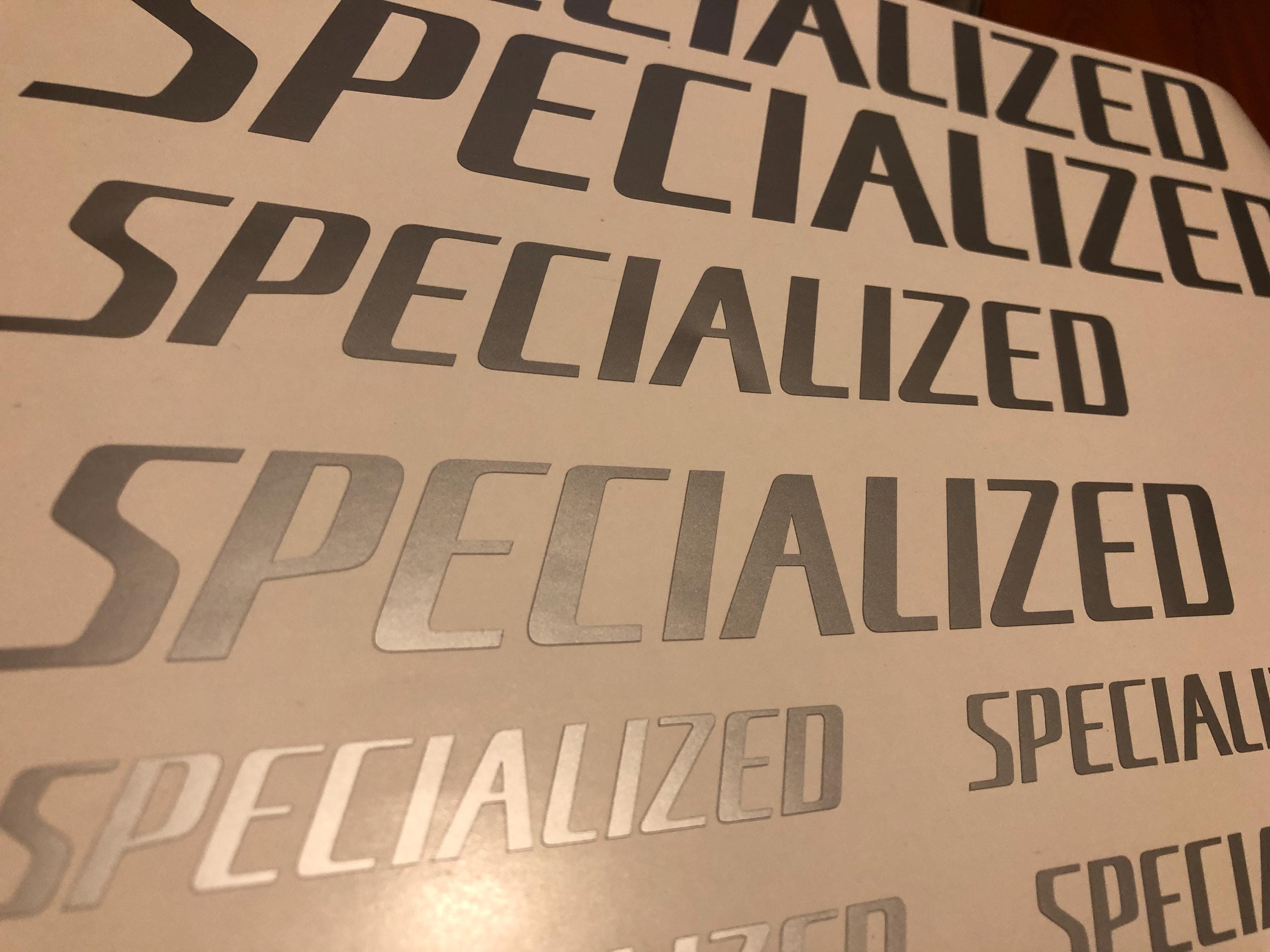 Specialized Decals Stickers for Frame Vinyl Graphics Bike Mtb Road ...