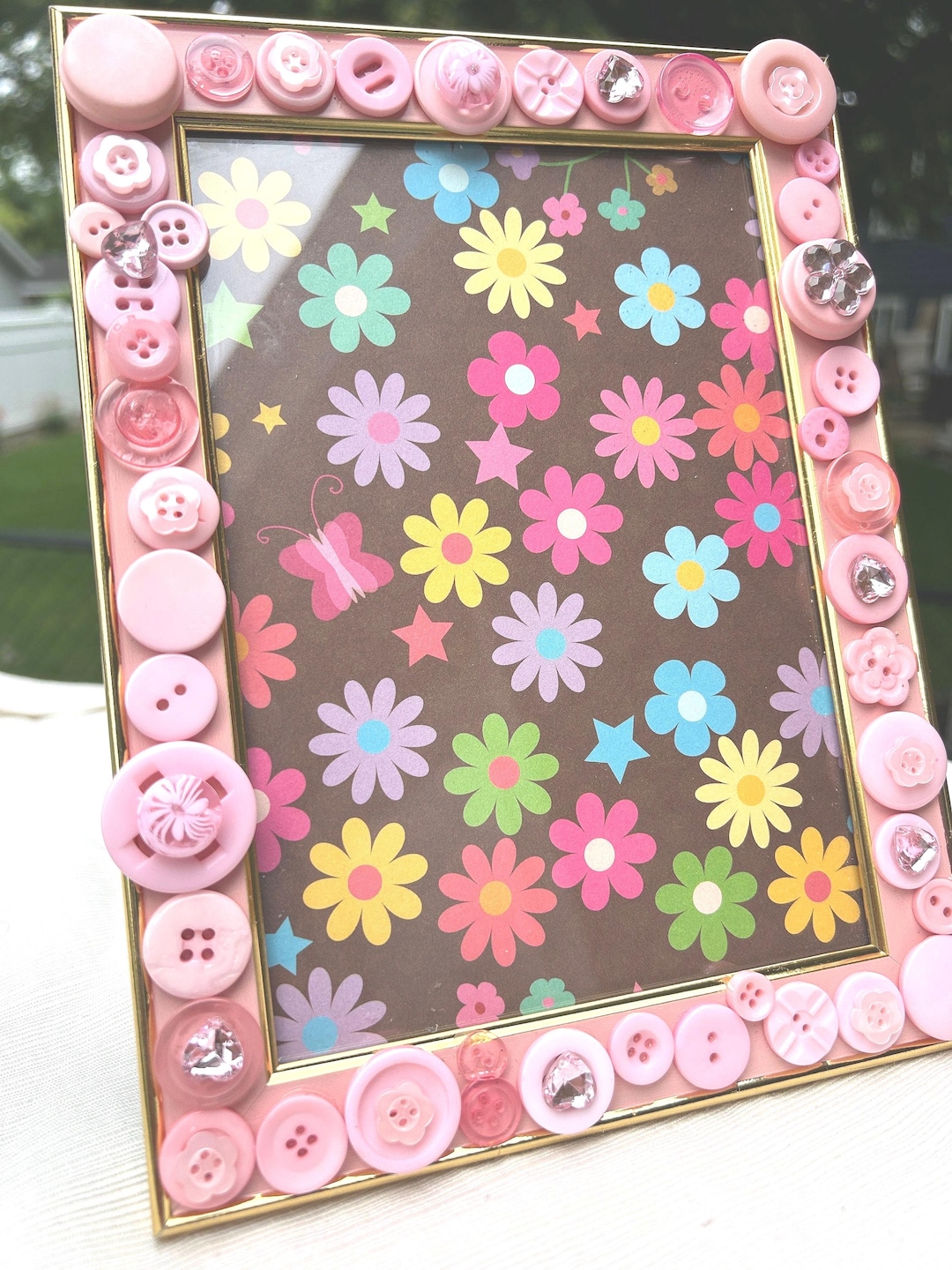 Pretty in Pink Girly Themed Picture Frame, Birthday, Destination, All ...