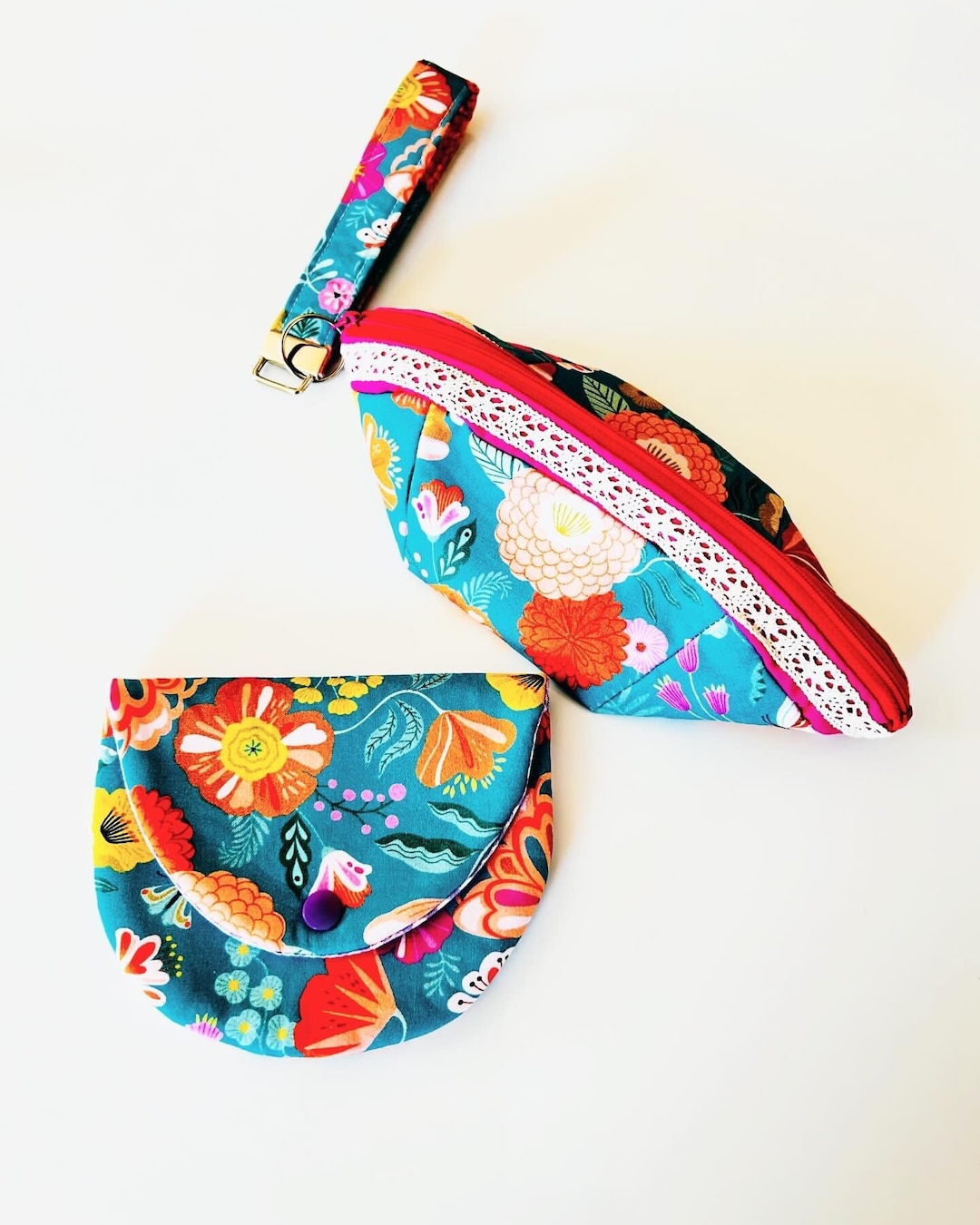 Small Fabric Zipper Pouch With Small Case Set - Etsy