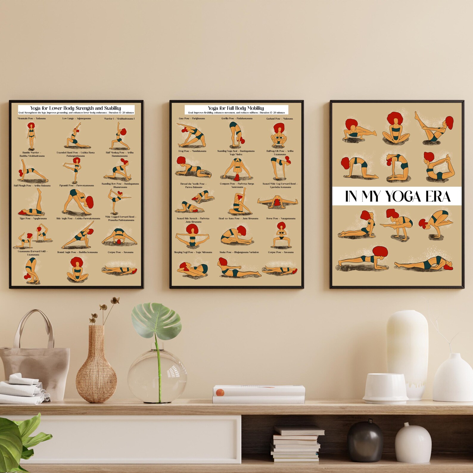 Yoga Poses Print – Strength and Stability Poster (digital Download) - Etsy