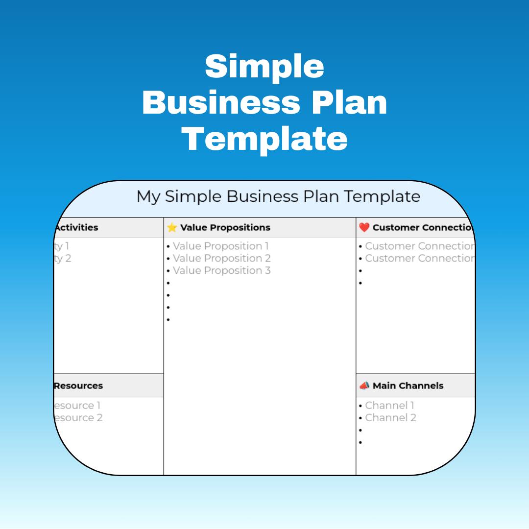 Business Model Canvas Template: Fillable .XLSX & .PDF - Etsy