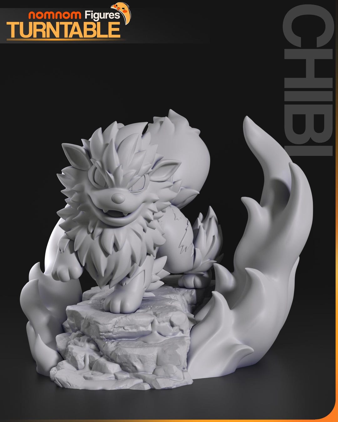 Chibi Flame Guardian Beast Model Kit: 3D Printed Resin Miniature - Etsy