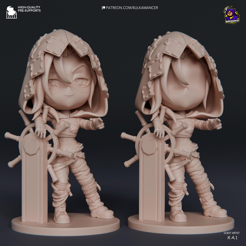 Arcane Jinx, Vi, Isha and Ekko 3D Models League of Legends Figures ...