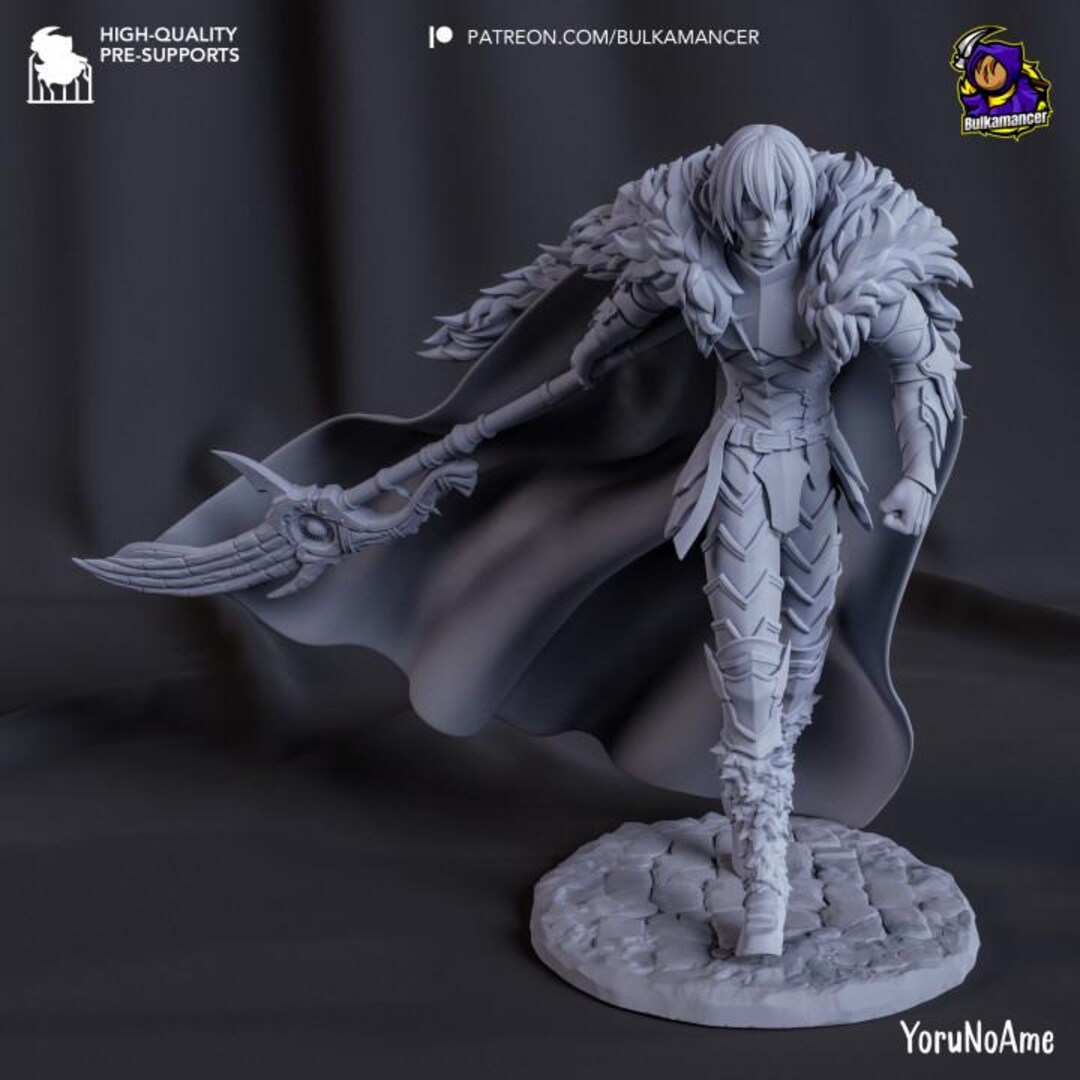 Royal Lancer Figure | Fantasy Tactician Resin Model Kit | Heroic Knight ...