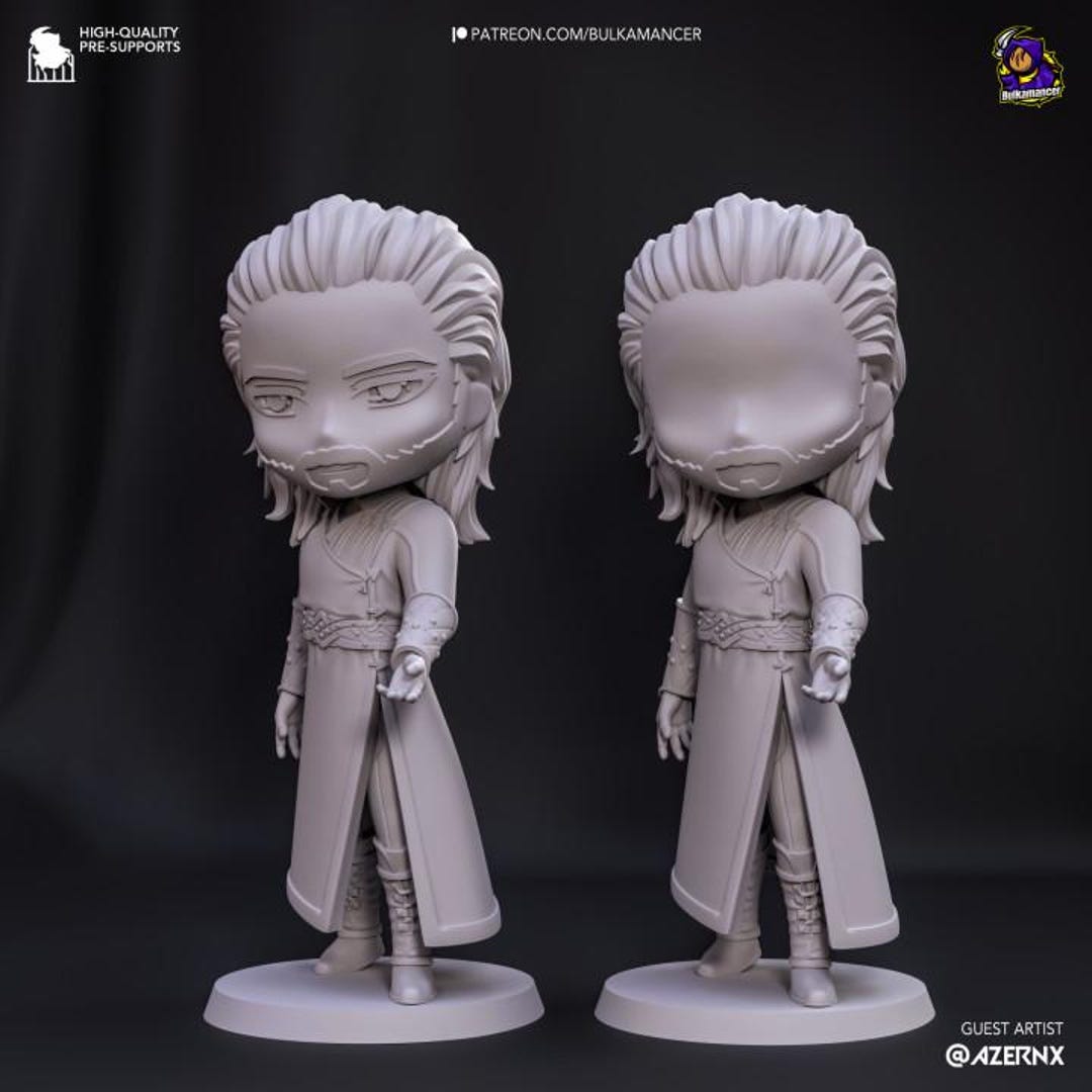 Gale 3D Model: Baldur's Gate 3 Collectible Figure - Unpainted Miniature ...