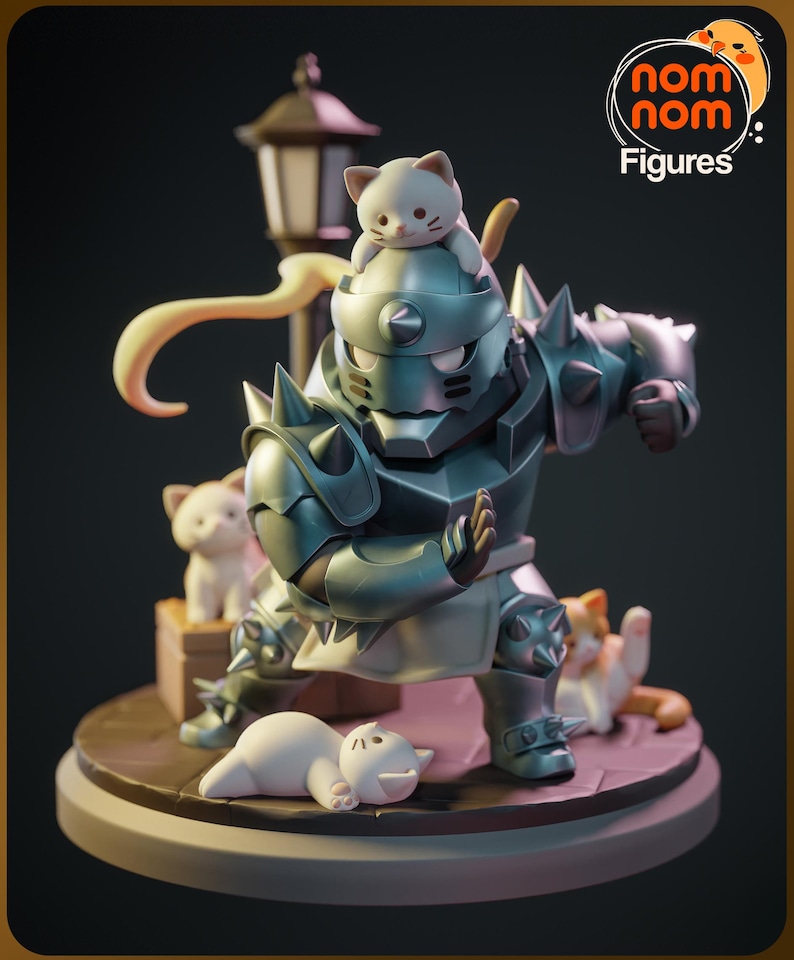 Alphonse Elric 3D Printed Figure Fullmetal Alchemist Alphonse Statue ...