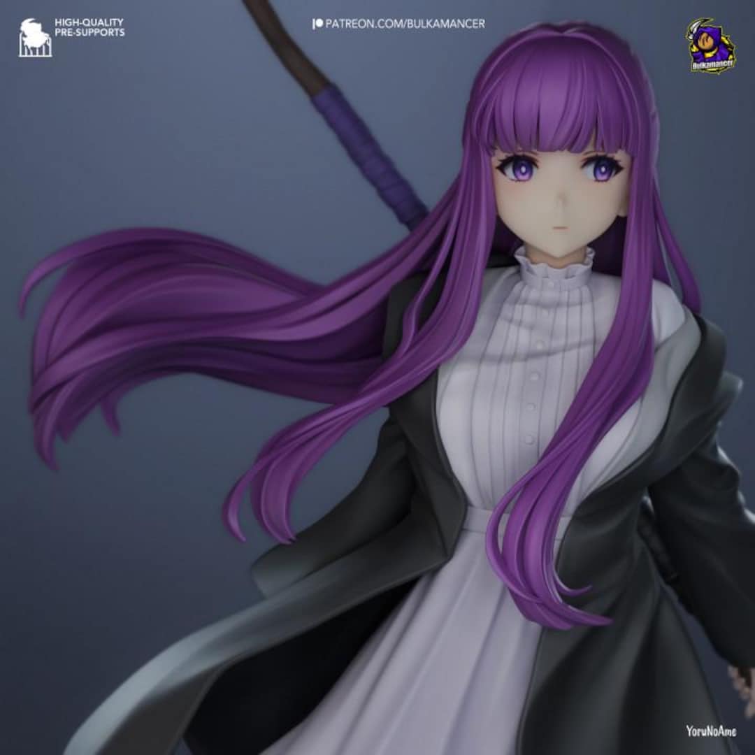 Anime Mage Resin Figure: 3D Printed Model Kit for Painters - Etsy