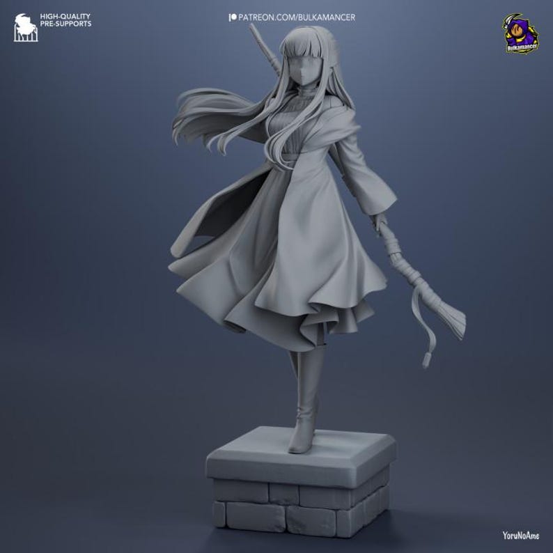 Anime Mage Resin Figure: 3D Printed Model Kit for Painters - Etsy
