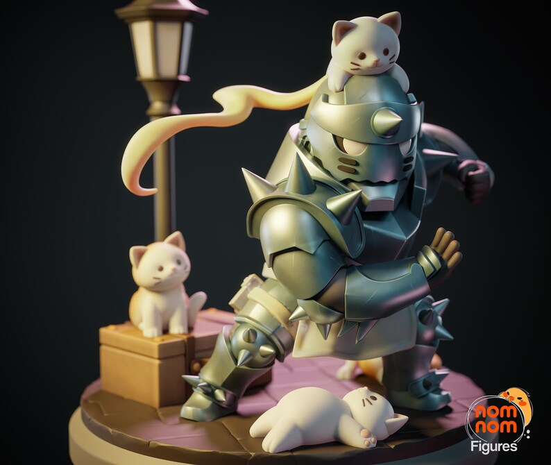 Alphonse Elric 3D Printed Figure Fullmetal Alchemist Alphonse Statue ...
