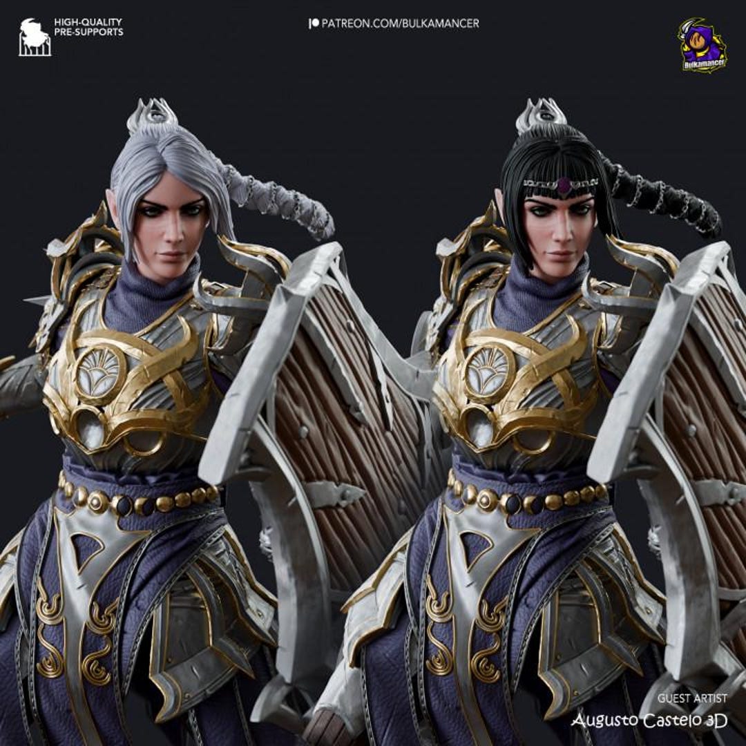 Shadowheart 3D Printed Figure Baldur's Gate 3 Collectible DIY Painting ...