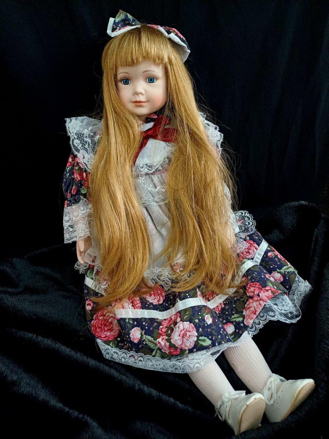 Antique Porcelain Doll, Victorian Porcelain Doll, Collectible Porcelain ...