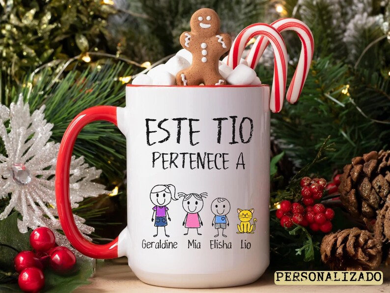 Taza Personalizada Este Tío Y Esta Tía Pertenecen a Sus Sobrinos - Etsy