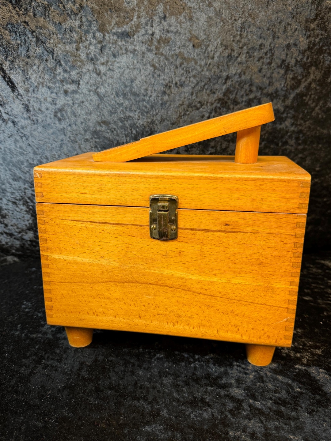 Vintage 1950s Wood Shoe Shine Box: Distressed Haberdashery - Etsy