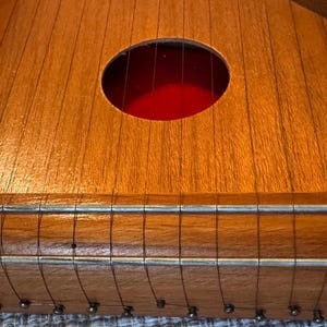 Vintage 15-string Zither, Also Known as a Lap Harp or Plucked Psaltery ...
