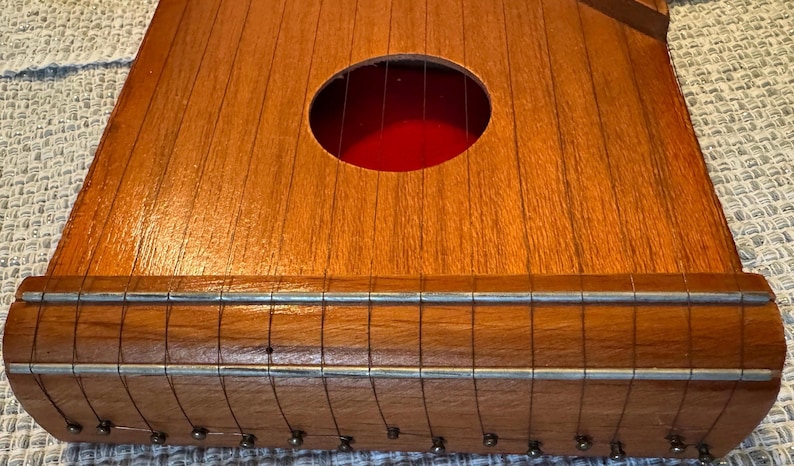 Vintage 15-string Zither, Also Known as a Lap Harp or Plucked Psaltery ...