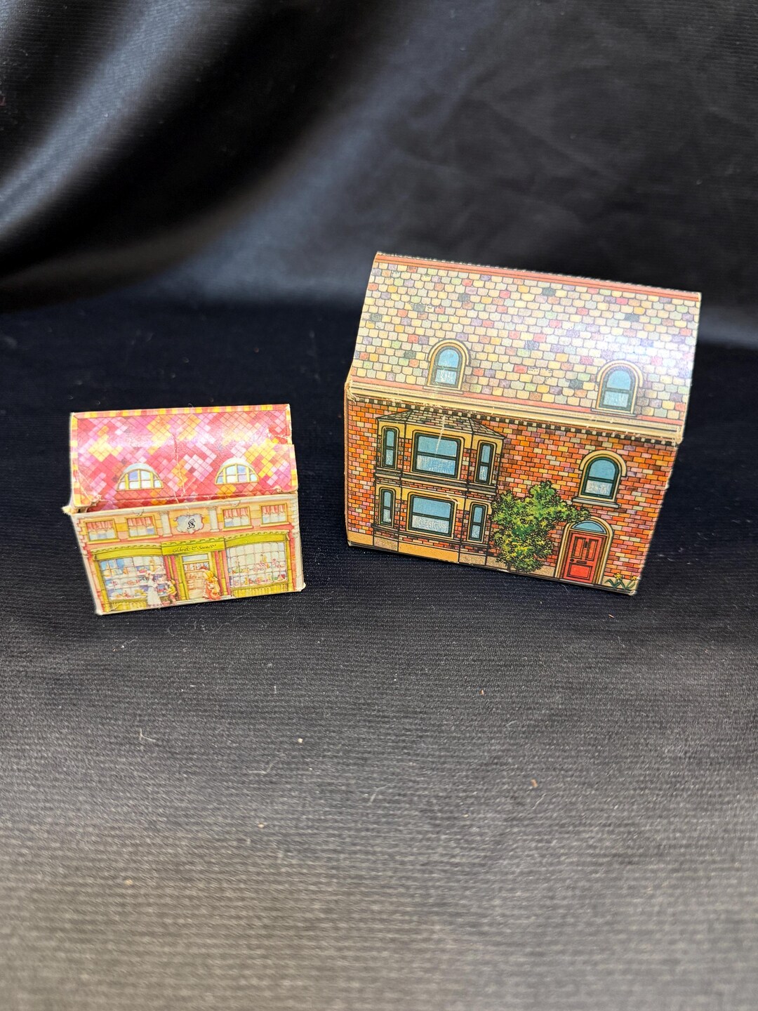 Vintage Kandell Miniature House Boxes – England Trinket Village, 1980s ...