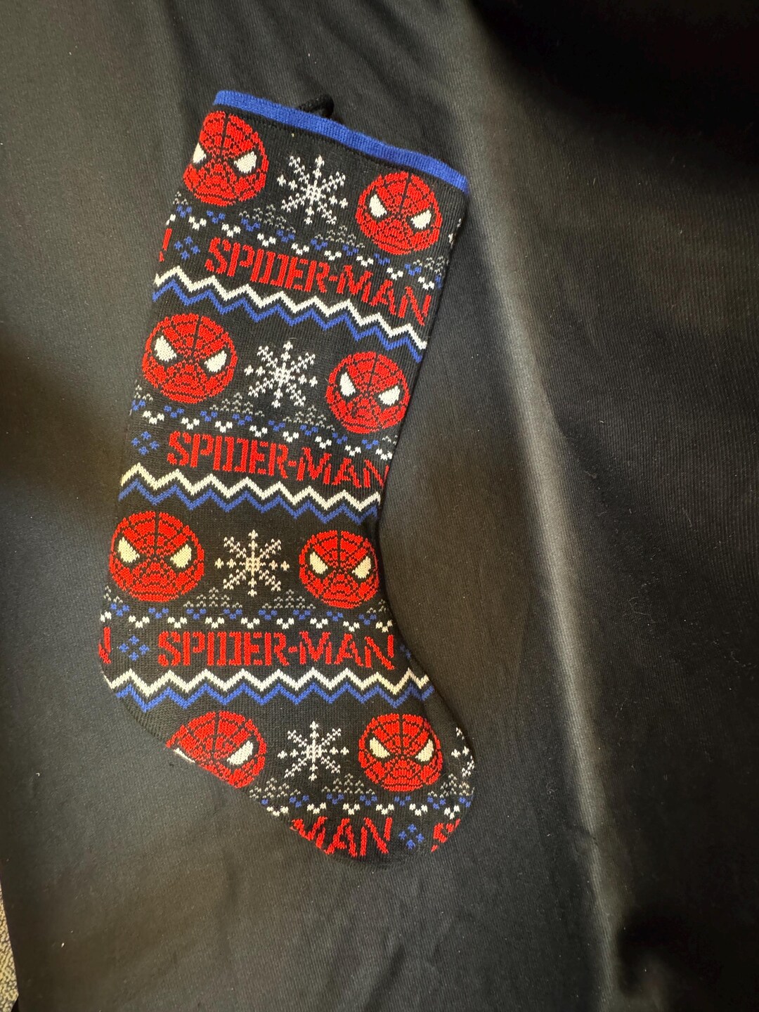 Spider-man Knit Christmas Stocking – Marvel Superhero Holiday Decor ...