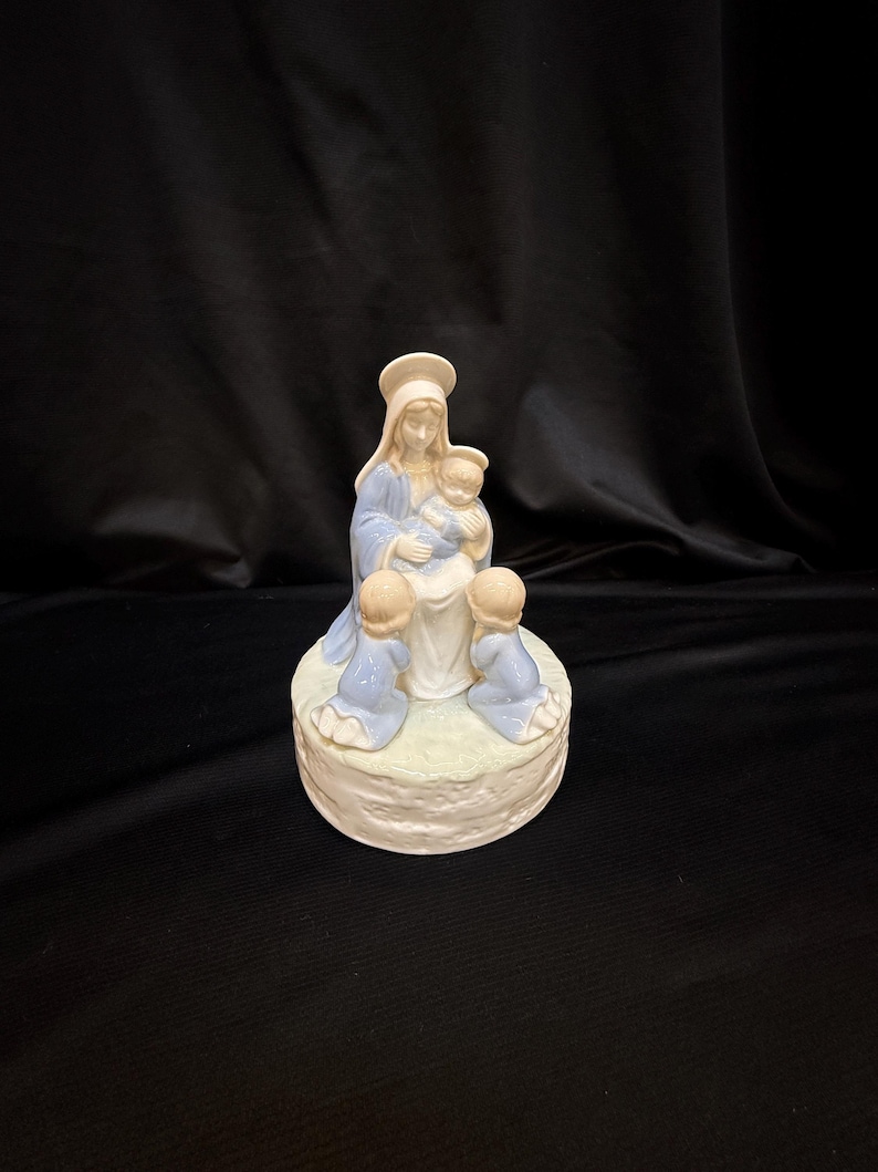 Vintage Musical Madonna and Child Figurine | Monika Import Ware Japan ...