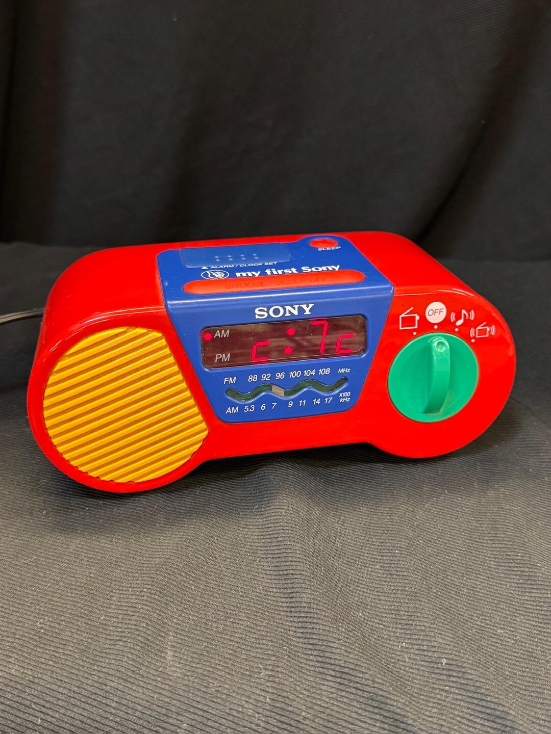 Vintage Sony My First Clock Radio | 90s Retro Alarm - Etsy