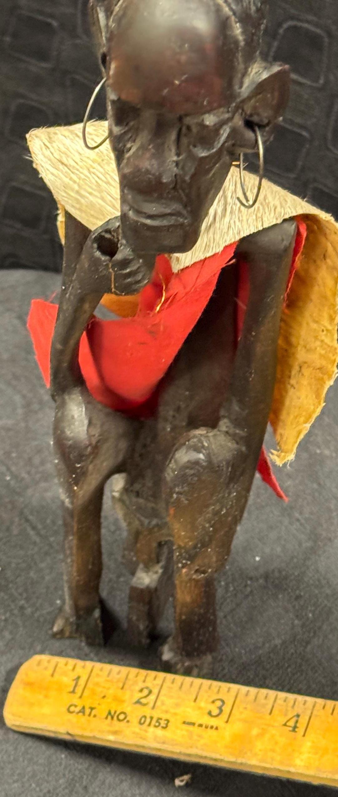 Vintage Jacarunda Wood "massai Elder" African Sculpture – Kamba Tribal ...