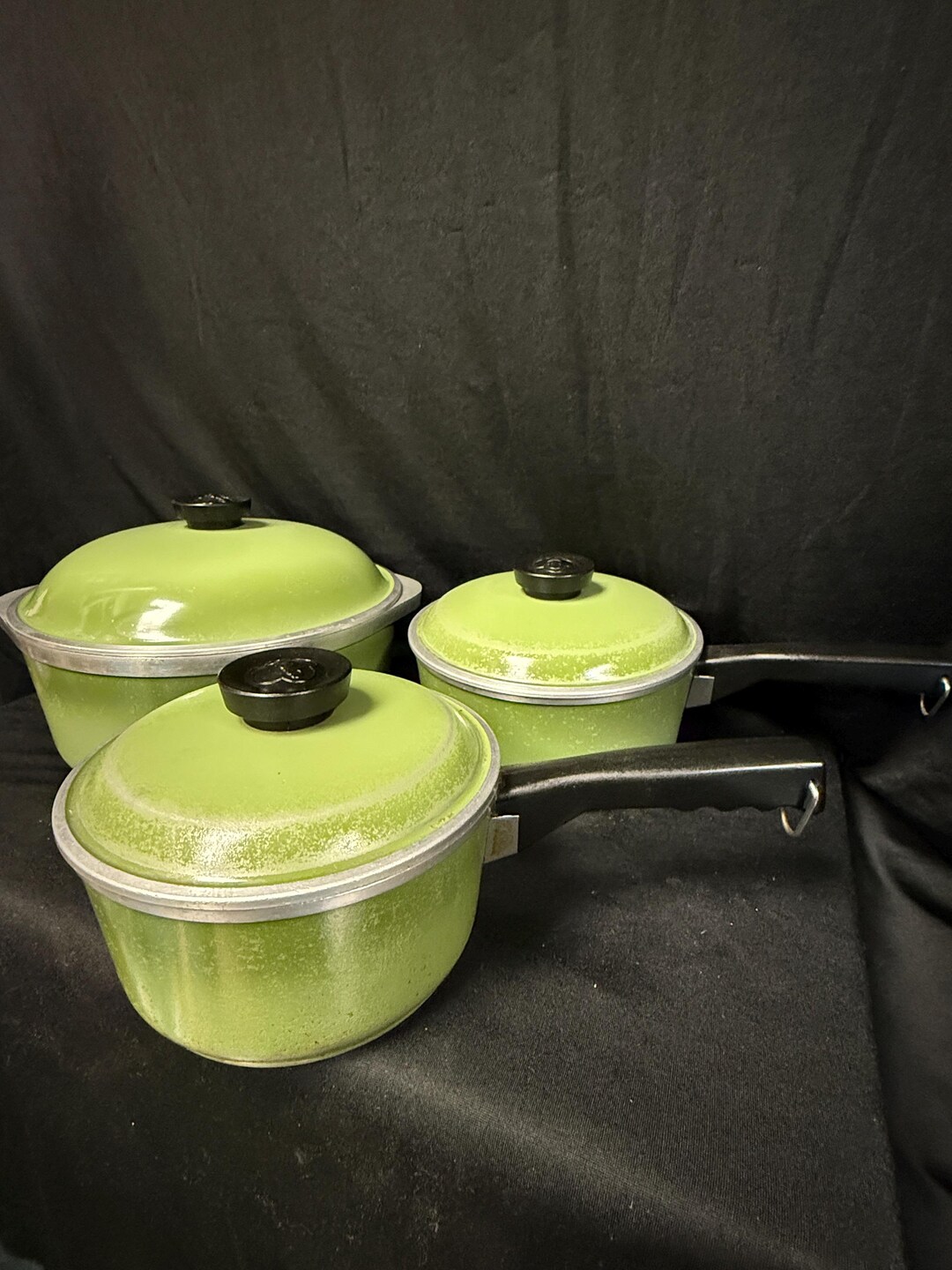 Vintage Club Avocado Green Cast Aluminum Cookware Set - Etsy