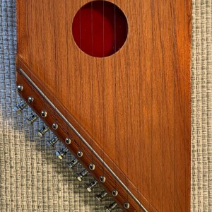 Vintage 15-string Zither, Also Known as a Lap Harp or Plucked Psaltery ...