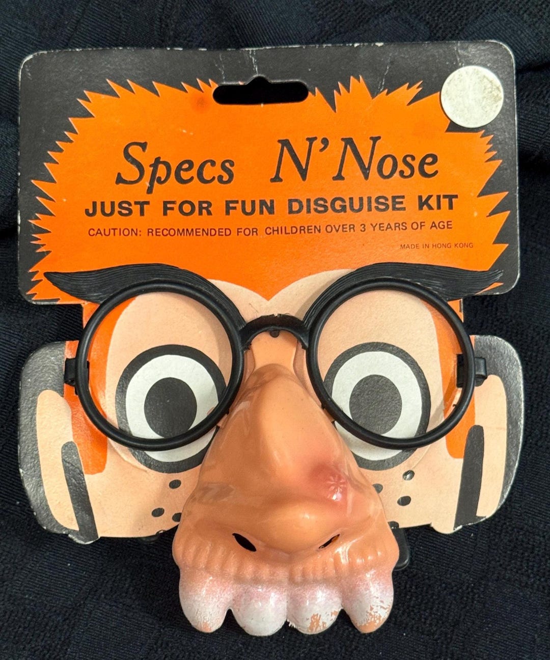 Vintage Specs N’nose Fun Disguise Kit Glasses & Nose Halloween Costume ...