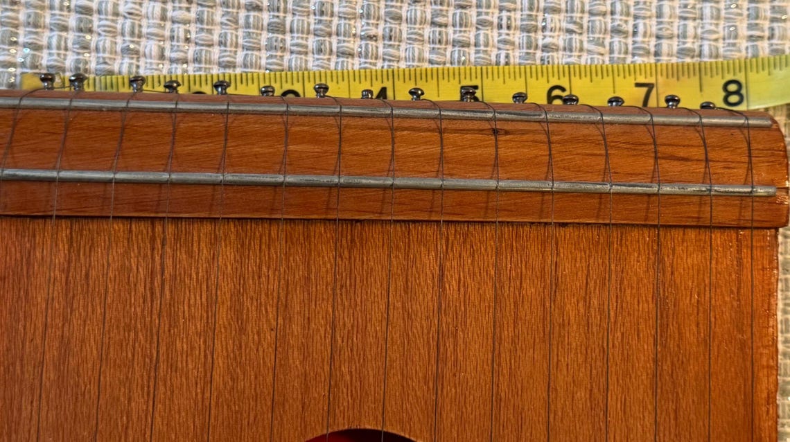 Vintage 15-string Zither, Also Known as a Lap Harp or Plucked Psaltery ...