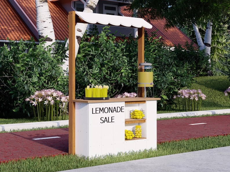 DIY Lemonade Stand Plans | Wooden Stand Construction PDF | Instant ...
