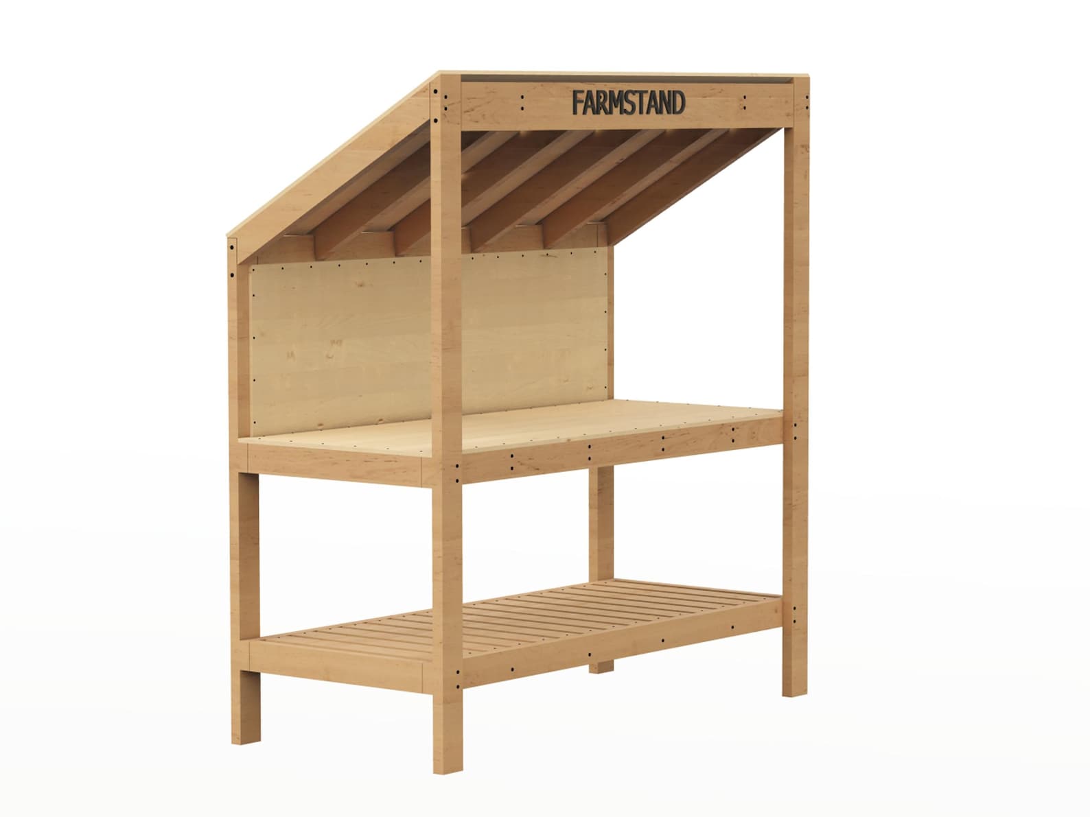 Farmstand Build Plan | DIY Farmers Market Stand for Driveway | Digital ...