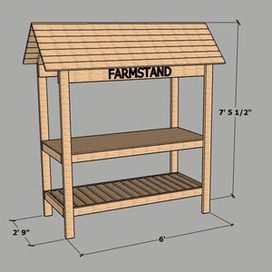 DIY Farm Stand Build Plans: Veggie Market Cart (PDF Tutorial) - Etsy