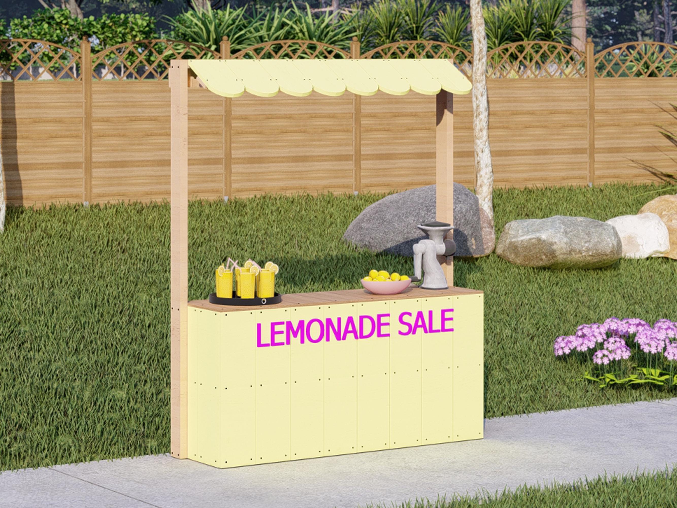 DIY Lemonade Stand PDF | Kids Business Stand Build Plan | Instant ...